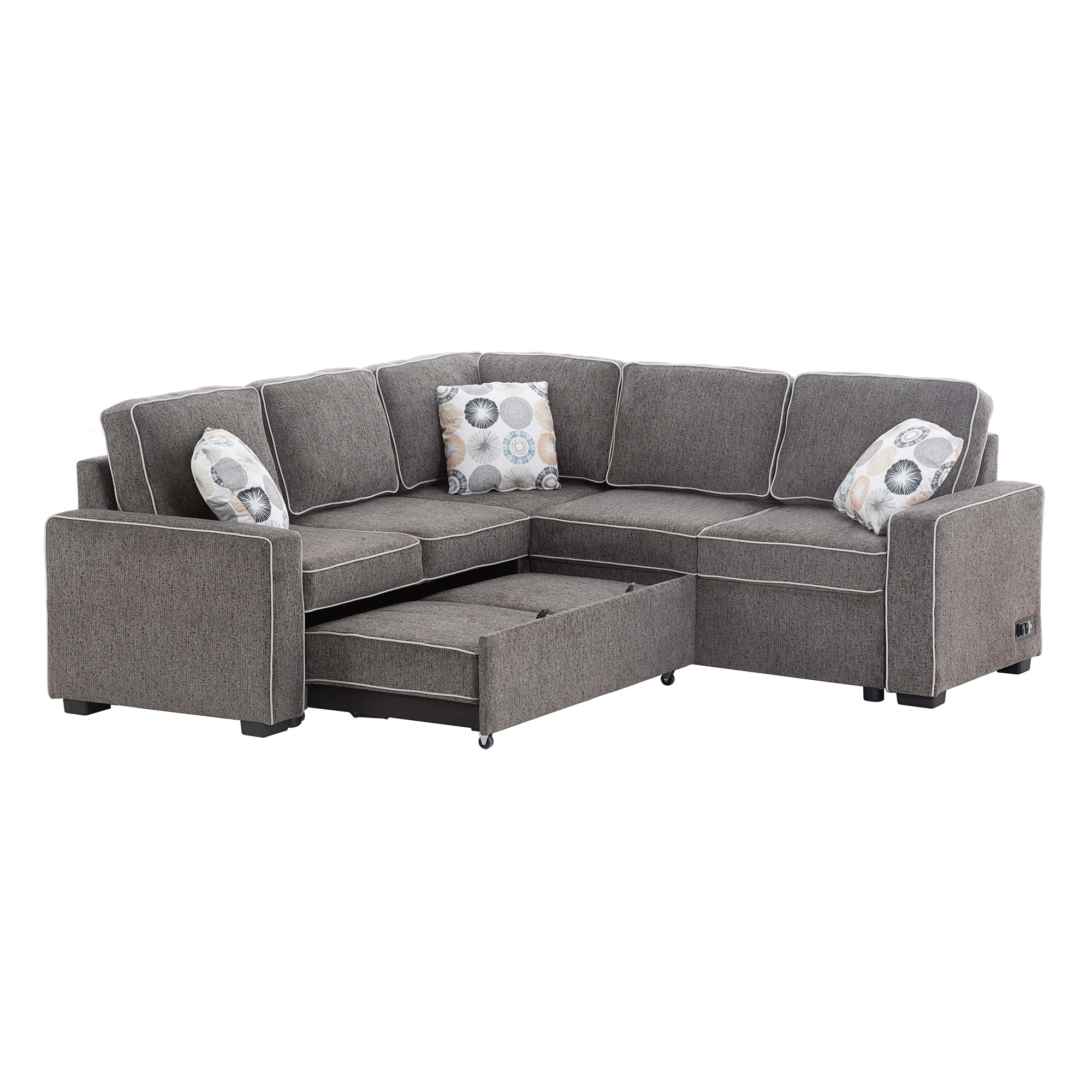 Brown L-Shape Sectional Sofas - Bed Bath & Beyond